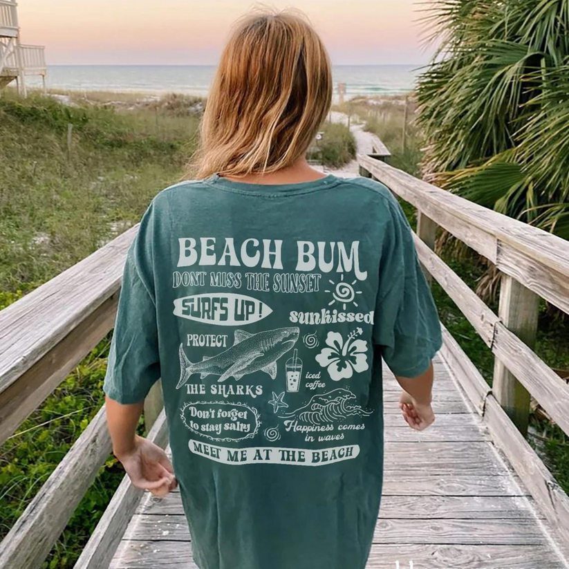 Beach Bum T-Shirt – Blue Ocean Project AU