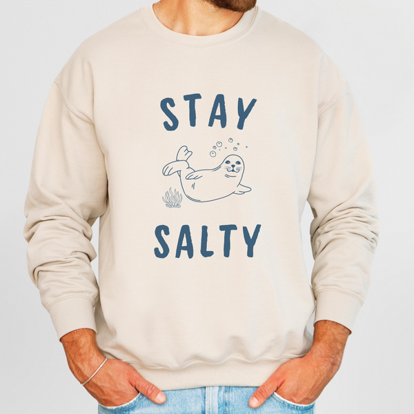Stay Salty Seal Sweater – Blue Ocean Project AU